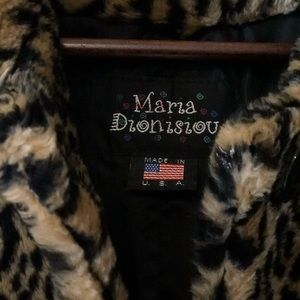 Maria Dionisiou | Jackets & Coats | Leopard Faux Fur Coat | Poshmark